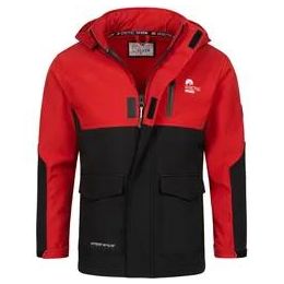 Softshelljacke Arctic Seven "ASRenaldoo", Herren, Gr. L, rot (rot, schwarz), Obermaterial: 96% Polyester, 4% Elasthan; Innenseite: 100% Polyester, Jacken Softshelljacke, sportliche Funktionsjacke