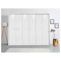 Dreht&uuml;renschrank Rauch "Kleiderschrank Schrank Garderobe W&auml;scheschrank Ankleide OTELI", wei&szlig;, B:275cm H:231cm T:58cm, Holzwerkstoff, Schr&auml;nke, Dreht&uuml;renschrank, inkl. Passepartout optional mit Beleuchtung MADE IN GERMANY