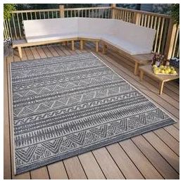 Teppich Hanse Home "Loto", grau (grau,beige), B:115cm H:6mm L:170cm, Polypropylen (PP), Teppiche, Teppich, strapazierf&auml;hig, pflegeleicht, robust, In- und Outdoor, wetterfest