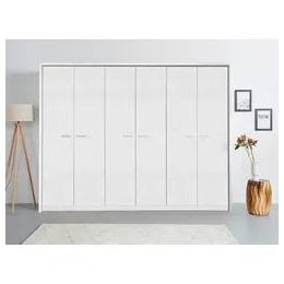 Dreht&uuml;renschrank Rauch "Kleiderschrank Schrank Garderobe W&auml;scheschrank Ankleide OTELI", wei&szlig;, B:275cm H:231cm T:58cm, Holzwerkstoff, Schr&auml;nke, Dreht&uuml;renschrank, inkl. Passepartout optional mit Beleuchtung MADE IN GERMANY