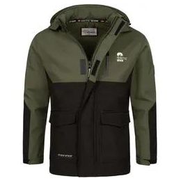 Softshelljacke Arctic Seven "ASRenaldoo", Herren, Gr. L, gr&uuml;n (olive, schwarz), Obermaterial: 96% Polyester, 4% Elasthan; Innenseite: 100% Polyester, Jacken Softshelljacke, sportliche Funktionsjacke