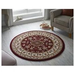 Teppich FLAIR RUGS "Sherborne", rot, H:8mm &Oslash;:133cm, Kunstfaser, Teppiche, Teppich