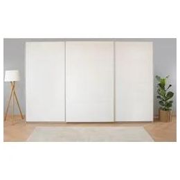 Schwebet&uuml;renschrank Rauch "Kleiderschrank Schrank Garderobe KOLUNA mit Dekor-Front", wei&szlig; (alpinwei&szlig;), B:360cm H:210cm T:62cm, Holzwerkstoff, Schr&auml;nke, Schwebet&uuml;renschrank, inkl. 2 Innenschubladen sowie extra Einlegeb&ouml;den MADE IN GERMANY