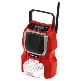 Baustellenradio Einhell "TC-RA 18 Li BT - Solo", rot (rot, schwarz), B:10cm H:23,2cm T:16,3cm, Radios, ohne Akku und Ladeger&auml;t