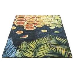 Teppich Sansibar "Rantum Beach 004", bunt (multi), B:100cm H:5mm L:200cm, Polypropylen, Teppiche, Teppich, Flachgewebe, modernes Sommer Design, In- und Outdoor geeignet