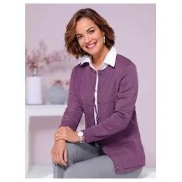 Classic Dog Strickjacke CLASSIC, Damen, Gr. 54, lila (violett), 50% Polyacryl, 50% Schurwolle, Strickjacken Strickjacke