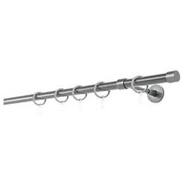 Gardinenstange mydeco "20mm Cap Wandtr&auml;ger 14 cm", grau (anthrazit), L:210cm, Aluminium, Gardinenstangen