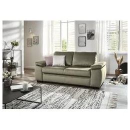 Schlafsofa DIE PLANBAR "MP-PD19021", gr&uuml;n (olive), B:196cm H:90cm T:100cm, 100% Polyester, Sofas, Schlafsofa, mit L&auml;ngsschl&auml;ferfunktion 140x210 cm