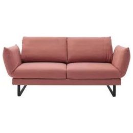 Sch&ouml;ner Wohnen 2-Sitzer "Spin, Multifunktionssofa, bequem und hochwertig verarbeitet", rosa (flamingo), B:228cm H:85cm T:215cm, 100% Polyester, SCH&Ouml;NER WOHNEN-KOLLEKTION, Sofas, Drehsitz-Funktion, USB-Anschluss, Armlehnfunktion, R&uuml;ckenverstellung