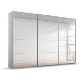 Schwebet&uuml;renschrank Rauch "Kleiderschrank Schrank Garderobe W&auml;scheschrank Ankleide OTELI", grau (seidengrau), B:271cm H:229cm T:62cm, Holzwerkstoff, Schr&auml;nke, Schwebet&uuml;renschrank, mit Spiegelfront, inkl. W&auml;scheeinteilung mit 3 Innenschubladen