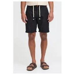 Shorts Blend "BHLias", Herren, Gr. L, US-Gr&ouml;&szlig;en, schwarz, 55% Leinen, 45% Baumwolle, unifarben, regular fit kurz, Hosen Shorts, Chino Shorts aus Leinenmix