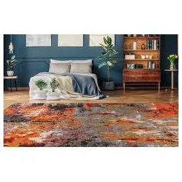 Teppich Padiro "Primavera 525", bunt (multi, rot), B:120cm H:5mm L:180cm, Baumwolle, Chenille, Polyester, Teppiche, Teppich, Flachgewebe