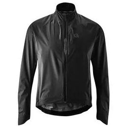 Fahrradjacke Gonso "SAVE JACKET ROAD M", Herren, Gr. XL, schwarz, 100% Polyester, Jacken Fahrradjacke, Herren Radjacke, wasserdichte Rennrad-Regenjacke mit R&uuml;ckentasche