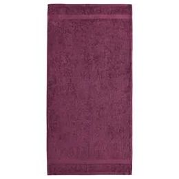 Handtuch Dyckhoff "Planet", lila (beere), B:50cm L:100cm, Walkfrottier, Obermaterial: 100% Baumwolle, Handt&uuml;cher