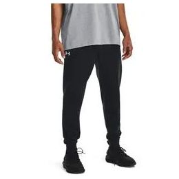 Jogginghose Under Armour "UA Rival Fleece Jogginghose", Herren, Gr. XS, N-Gr, schwarz, Obermaterial: 80% Baumwolle, 20% Polyester, Hosen Jogginghose, f&uuml;r Sportmode und aktive Freizeit, aus Baumwolle und Polyester