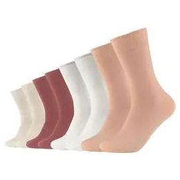 Socken s.Oliver "8er Pack", Damen, Gr. 35-38, pink (pink sand), 70% Baumwolle, 27% Polyester, 2% Elasthan, 1% Polyamid, uni, Socken Socken