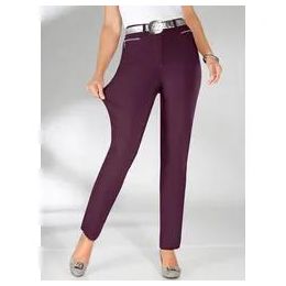 Thermohose Stehmann, Damen, Gr. 235, Extrakurzgr&ouml;&szlig;en, rot (bordeaux), 76% Viskose, 21% Polyamid, 3% Elasthan, unifarben, lang, Hosen Gerade Hose Thermohose