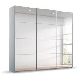 Schwebet&uuml;renschrank Rauch "Kleiderschrank Schrank Garderobe W&auml;scheschrank Ankleide OTELI", grau (seidengrau), B:203cm H:210cm T:62cm, Holzwerkstoff, Schr&auml;nke, Schwebet&uuml;renschrank, mit Spiegelfront, inkl. W&auml;scheeinteilung mit 3 Innenschubladen