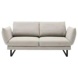 Sch&ouml;ner Wohnen 2-Sitzer "Spin, Multifunktionssofa, bequem und hochwertig verarbeitet", grau (taupe), B:228cm H:85cm T:215cm, 100% Polyester, SCH&Ouml;NER WOHNEN-KOLLEKTION, Sofas, Drehsitz-Funktion, USB-Anschluss, Armlehnfunktion, R&uuml;ckenverstellung
