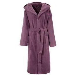 Unisex-Bademantel Kangaroos "Cassidy, f&uuml;r Damen & Herren, Standardl&auml;nge & &Uuml;berl&auml;nge" Gr. XXL, lila (mauve), L:125cm, Walkfrottee, Hausm&auml;ntel, mit Taschen, M&auml;nner und Frauen, Baumwolle, Reise, Hotel, Sauna, S-3XL