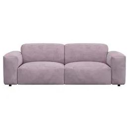 2,5-Sitzer FLEXLUX "Lucera Sofa, super bequem durch hochwertigen Sitzaufbau mit Kaltschaum", lila (soft lavender), B:219cm H:73cm T:102cm, 85% Polyester/15%Polyamide, Sofas, modern & anschmiegsam, Designsofa
