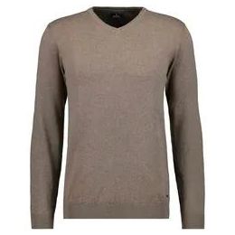 V-Ausschnitt-Pullover Ragman, Herren, Gr. 50, braun (camel), 95% Baumwolle 5% Cashmere, V-Ausschnitt, Pullover