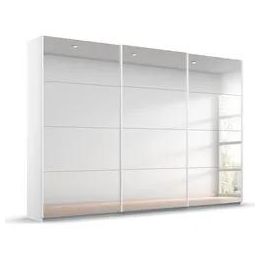 Schwebet&uuml;renschrank Rauch "Kleiderschrank Schrank Garderobe W&auml;scheschrank Ankleide OTELI", wei&szlig;, B:271cm H:210cm T:62cm, Holzwerkstoff, Schr&auml;nke, Schwebet&uuml;renschrank, mit Spiegelfront, inkl. W&auml;scheeinteilung mit 3 Innenschubladen