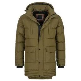Winterjacke Alessandro Salvarini "ASVenico", Herren, Gr. S, gr&uuml;n (schwarz olive), Obermaterial: 100% Polyester; Futter: 100% Polyester; Fellimitat: 100% Polyester, Jacken Winterjacke, mit Teddyfelleinsatz
