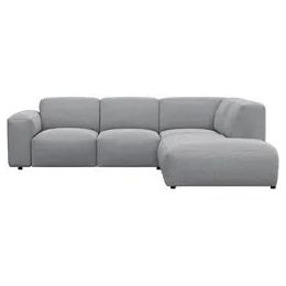 Ecksofa FLEXLUX "Lucera, super Sitzkomfort durch Kaltschaum im Sitz, L-Form", grau (sophisto grau), B:256cm H:73cm T:231cm, 100% Polyester, Sofas, Ecksofa, modern & anschmiegsam, Designsofa, modernes skandinavisches Design