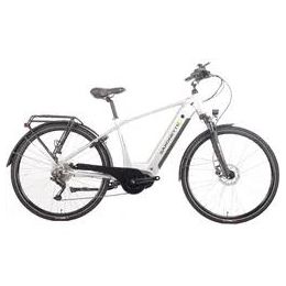 E-Bike SAXONETTE "Quantum Sport Diamand" Gr. 48, silber (silberfarben, schwarz), Elektrofahrr&auml;der, 48cm, 28 Zoll (71,12cm), Pedelec, Elektrofahrrad f&uuml;r Damen u. Herren
