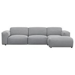 Ecksofa FLEXLUX "Lucera bequem und komfortabel durch hochwertigen Sitzaufbau, L.Form", grau (sophisto grau), B:284cm H:73cm T:171cm, 100% Polyester, Sofas, Ecksofa, modern & anschmiegsam, Kaltschaum, Stahl-Wellenunterfederung