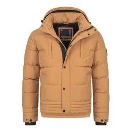 Winterjacke Alessandro Salvarini "ASFabiano", Herren, Gr. L, braun (macchiato), Obermaterial: 100% Polyester; Innenseite: 100% Polyester, Jacken Winterjacke, mit warmem Teddyfell und abnehmbarer Kapuze