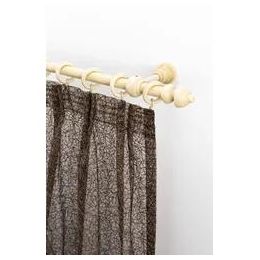 Gardinenstange Garesa "STANDARD", beige (natur), L:250cm &Oslash;:20mm, Holzwerkstoff, Gardinenstangen, Vorhanggarnitur, reine Holzgarnitur, verl&auml;ngerbar, mit Ringe