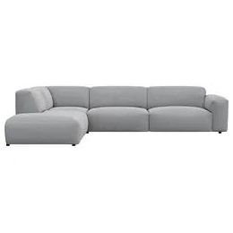 Ecksofa FLEXLUX "Lucera, super bequem durch hochwertigen Sitzaufbau mit Kaltschaum", grau (sophisto grau), B:321cm H:73cm T:231cm, 100% Polyester, Sofas, Ecksofa, modern & anschmiegsam, L-Form, Designsofa