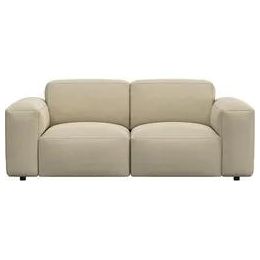 2-Sitzer FLEXLUX "Lucera Sofa, super bequem durch hochwertigen Sitzaufbau mit Kaltschaum", beige (sandy beige), B:187cm H:73cm T:102cm, 100% Polyester, Sofas, Designsofa, modern & anschmiegsam