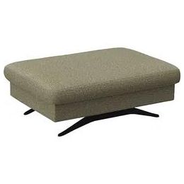 Pouf FLEXLUX "Glow Sitzhocker, Polsterhocker", gr&uuml;n (fall gr&uuml;n), B:95cm H:81cm T:65cm, Leder, Poufs, Pouf, Hocker mit Stauraum, Fu&szlig; schwarz