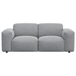 2-Sitzer FLEXLUX "Lucera Sofa, super bequem durch hochwertigen Sitzaufbau mit Kaltschaum", grau (sophisto grau), B:187cm H:73cm T:102cm, 100% Polyester, Sofas, Designsofa, modern & anschmiegsam