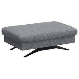 Pouf FLEXLUX "Glow Sitzhocker, Polsterhocker", blau (navy blau), B:95cm H:81cm T:65cm, Leder, Poufs, Pouf, Hocker mit Stauraum, Fu&szlig; schwarz