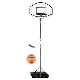 Basketballst&auml;nder HORNET BY Hudora "Hornet 305", schwarz (schwarz, wei&szlig;), Ballsportk&ouml;rbe, KinderB:110cm H:360cm, Wurfspiel, mobil, h&ouml;henverstellbar bis 305 cm, B:110cm H:360cm
