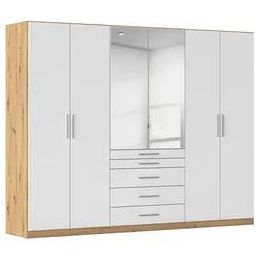 Kleiderschrank Rauch "Weingarten", wei&szlig; (eichefarben artisan, wei&szlig;), B:270cm H:210cm T:54cm, Holzwerkstoff, Schr&auml;nke, Kleiderschrank