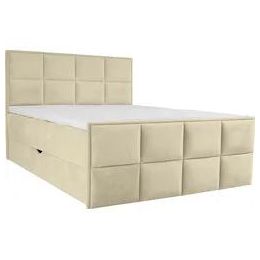 Boxspringbett Home Affaire "Timeo", beige (cream), B:161cm L:210cm, Komplettbetten, Boxspringbett, in den Breiten 120,140,160 & 180 cm erh&auml;ltlich