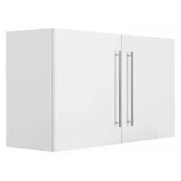 H&auml;ngeschrank KOCHSTATION "KS-Samos", wei&szlig; (wei&szlig;, wei&szlig;), B:100cm H:57cm T:34cm, Schr&auml;nke, H&auml;ngeschrank, 100 cm breit