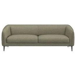 3-Sitzer FLEXLUX "Belle Designsofa, Couch, bequem durch Kaltschaum im Sitz", gr&uuml;n (fall gr&uuml;n), B:218cm H:74cm T:89cm, 62% Polyester/17%Cotton/14%Viscose/7%linen, Sofas, Skandinavisches Design, In hochwertiger Verarbeitung