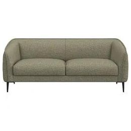 2,5-Sitzer FLEXLUX "Belle Designsofa, Couch, bequem durch Kaltschaum im Sitz", gr&uuml;n (fall gr&uuml;n), B:188cm H:74cm T:89cm, 62% Polyester/17%Cotton/14%Viscose/7%linen, Sofas, Skandinavisches Design, In hochwertiger Verarbeitung