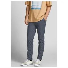 Jack & Jones Chinohose JACK & JONES "JPSTMARCO JJFURY AKM", Damen, Gr. 29, L&auml;nge 34, blau (faded denim), Web, Obermaterial: 98% Baumwolle, 2% Elasthan, unifarben, slim fit normal, Hosen Chinohose
