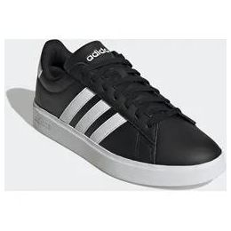 Sneaker Adidas SPORTSWEAR "GRAND COURT CLOUDFOAM COMFORT", Herren, Gr. 43, schwarz (cschwarz, ftwwh), Synthetik, Schuhe Sneaker, Design auf den Spuren des Adidas Superstar