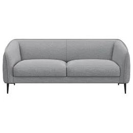 2,5-Sitzer FLEXLUX "Belle Designsofa, Couch, bequem durch Kaltschaum im Sitz", grau (sophisto gre), B:188cm H:74cm T:89cm, 100% Polyester, Sofas, Skandinavisches Design, In hochwertiger Verarbeitung