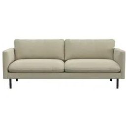 3,5-Sitzer FLEXLUX "Bolzano, Megasofa, aktuelles Design", beige (sandy beige), B:207cm H:61cm T:90cm, 100% Polyester, Sofas, sehr bequem durch Kaltschaum, im Sitz, lose Sitz -& R&uuml;ckenkissen