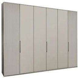 Kleiderschrank Wiemann "Denver", beige (champagner, dekor), B:295,2cm H:217cm T:58cm, Holzwerkstoff, Schr&auml;nke, Kleiderschrank, hochwertige Beschl&auml;ge