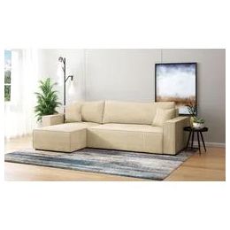 Inosign "Winton Cordsofa / Schlafsofa 253 cm" Cord, Recamiere wechselbar, Schlaffunktion ( 130/208cm), Bettkasten